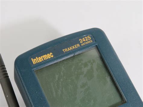 Intermec 2425 Trakker Hand Held Terminal W Shock Doc Missing Hand Strap Used Industrial
