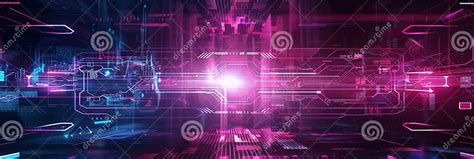 Futuristic Digital Barrier For Cyber Protection Abstract High Tech Security Concept Illustration