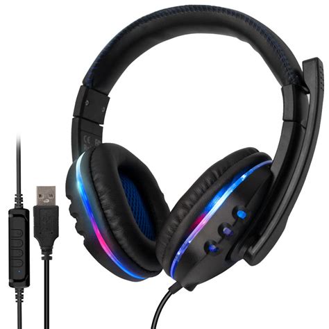 Fone De Ouvido Gamer Com Fio Usb Para Pc Note Book Headset Com