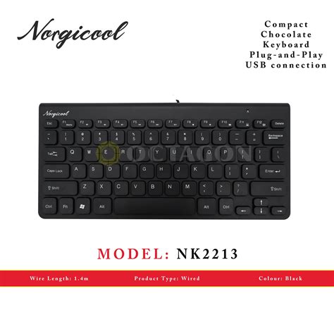 Norgicool Nk2213 Bk Usb Keyboard Comp Octagon Computer Superstore