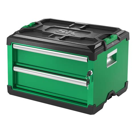 Sk Modular Stackable Storage Tool Box 20 5 Inch 2 Drawer Steel Box
