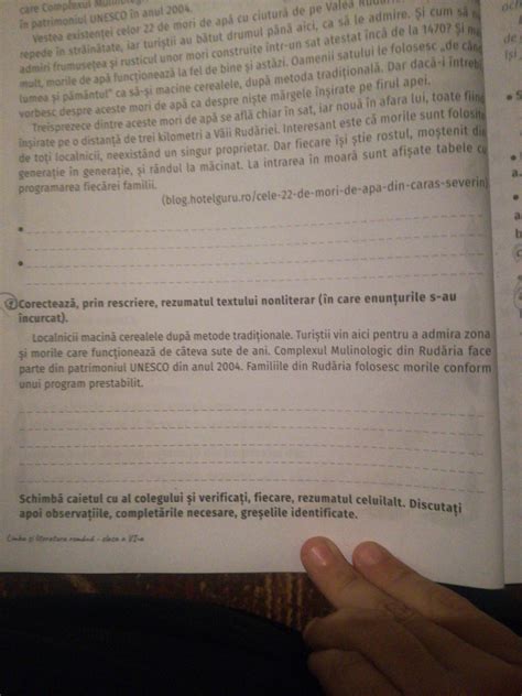 Corecteaza prin rescriere rezumatul textului non literar in care enunțurile s au incurcat Dau