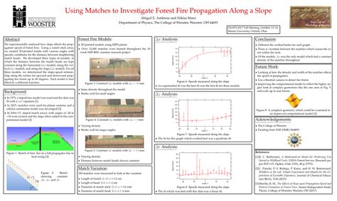 Pdf Using Matches To Investigate Forest Fire Propagation Along A Slope