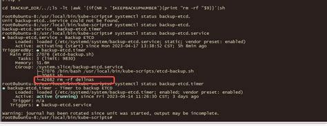 Etcd Backup Script Will Delete Other Files When There Is No Space Left