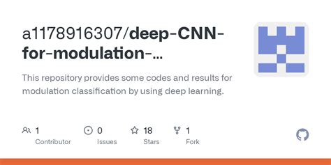 Github A1178916307deep Cnn For Modulation Classification This