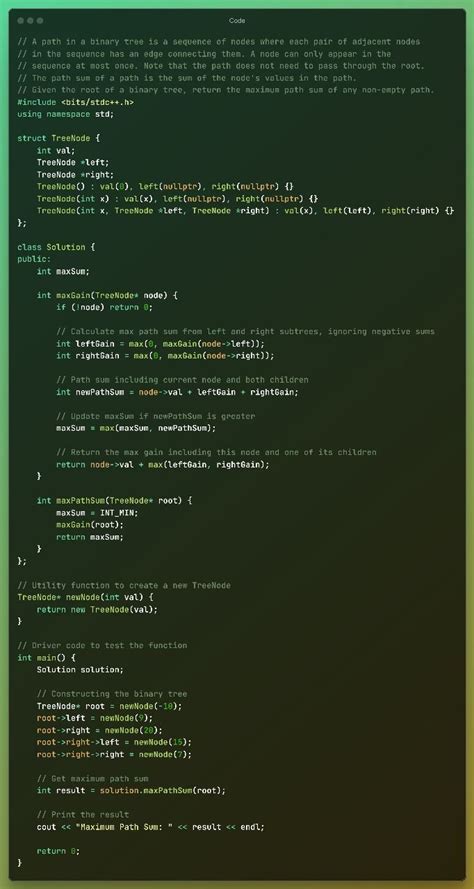 100daysofcode Day96 Binarytree Maxpathsum Codingchallenge Nikhil