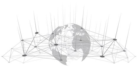 Black And White Modern Minimal Style Polygonal Network Structure
