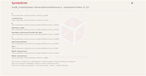 react native behavior examples codesandbox