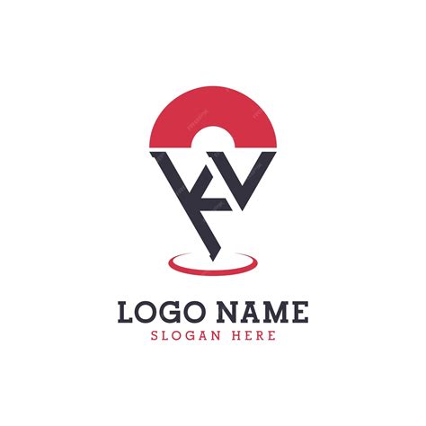 Premium Vector Kv Location Icon Design Modern Kv Pinpoint Logo For