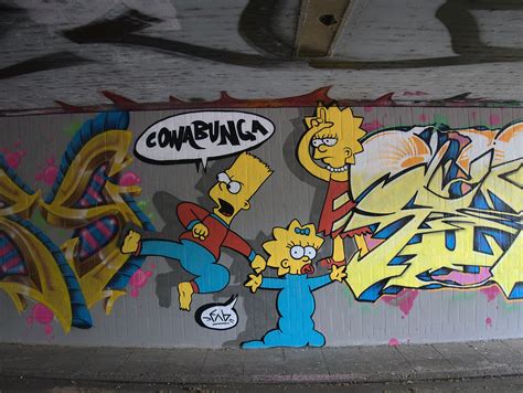 Simpsons Graffiti Images And Its Background Graffter Gallery