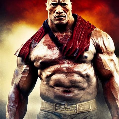 KREA AI Dwayne The Rock Johnson As The Devil Horns And Re