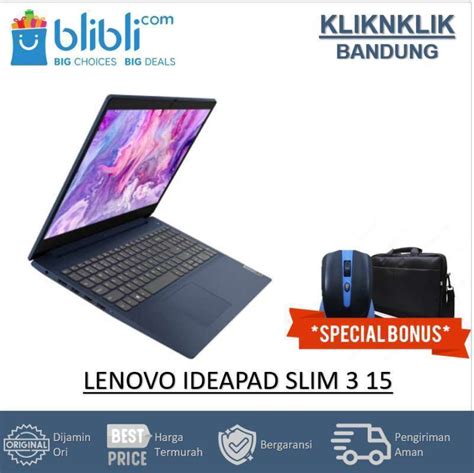 Jual Laptop Lenovo Ideapad Slim 3 15 Amd Ryzen 7 5700u 12gb 512gb