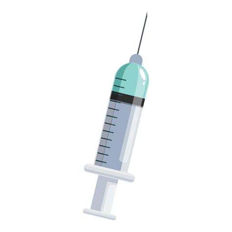 Medical Syringe Containing Blue Liquid Medicine 50043936 Vector Art At Vecteezy