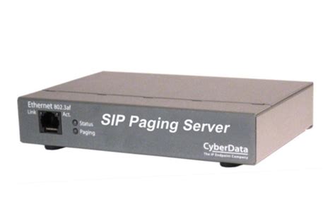 Cyberdata Sip Paging Adapter Avanzada 7