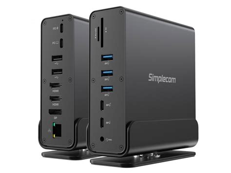 15 In 1 Usb C Triple Display Mst Docking Station 100w Pd Usb Hub 2x Hdmi Dp