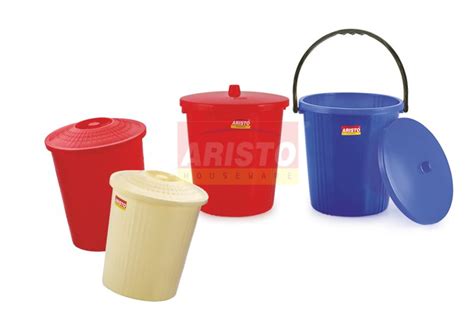 Red Aristo Round Plastic Garbage Bin For Refuse Collection At Rs 110 In Patna Id 7274009