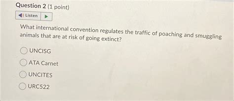Solved Question 2 1 Point ListenWhat International Chegg