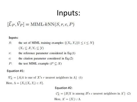 Ppt A K Nearest Neighbor Based Multi Instance Multi Label Learning Algorithm Powerpoint
