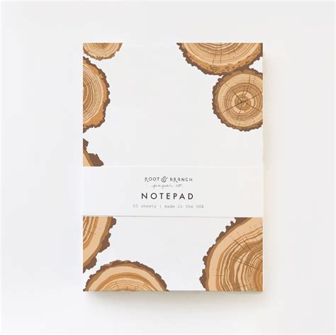 Tree Rings Notepad — Root And Branch Paper Co