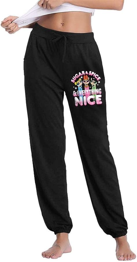 Lsjuee Powerpuff Girls Womans Comfort Sport Pants Amazon Co Uk Clothing