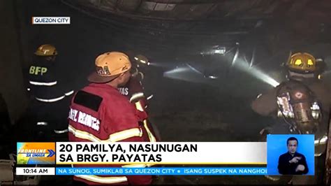 20 Pamilya Nasunugan Sa Quezon City Frontlinesaumaga Natupok Ng