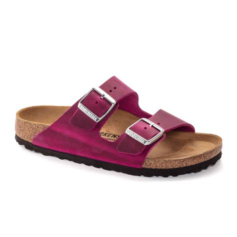 Birkenstock Arizona Narrow Slide Sandal Women Festival Fuchsia Oil