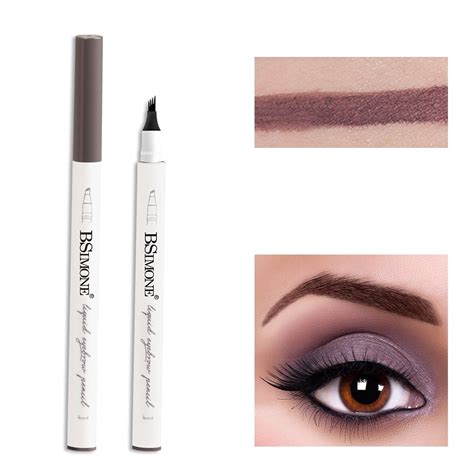 Biweutydys Four Pronged Eyebrow Pencil Makeup Artist Special Natural