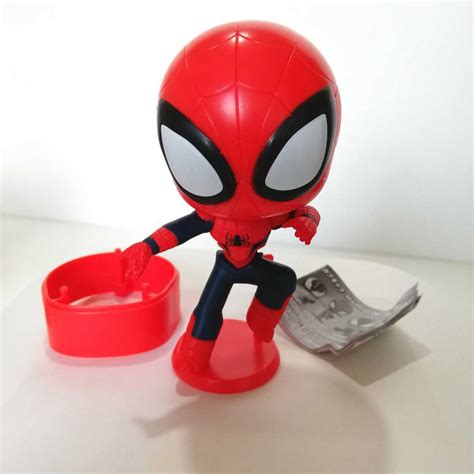 【未使用】marvel バンダイ カプキャラ マーベル スパイダーマン ガチャガチャ 人形 デフォルメ フィギュア 10cmの落札情報詳細