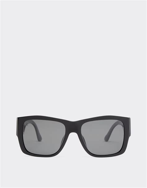 Ferrari Sunglasses In Black Acetate With Grey Polarised Lenses In Black