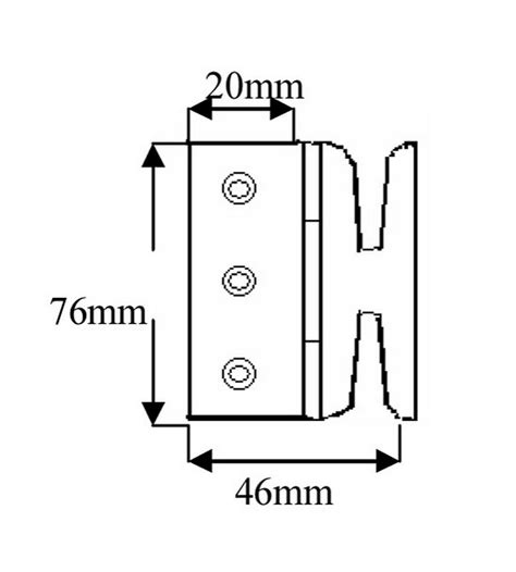 189 Solid Brass Simplex Hinges Pair Polished Brass Sealco Scotland
