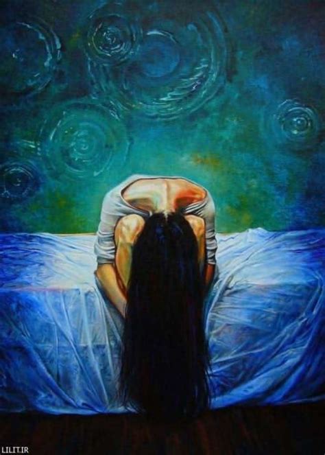 تابلو نقاشی دختری تنها و افسرده گالری لیلیت