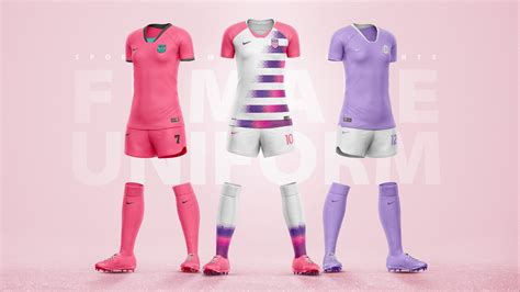 Female Soccer Uniform Template Sports Templates