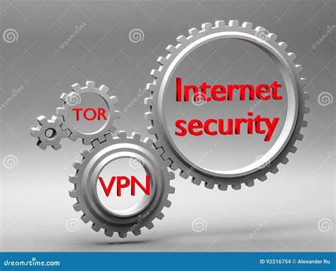 Concept Of Traffic Security And Encryption On Internet Stock Illustration Illustration Of