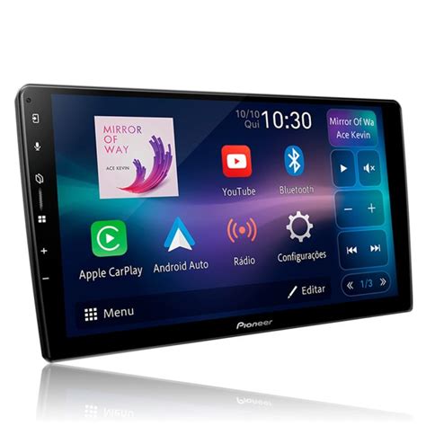 Central Multimídia Pioneer Dmh Ap6650bt Tela 9 Carplay Android Auto