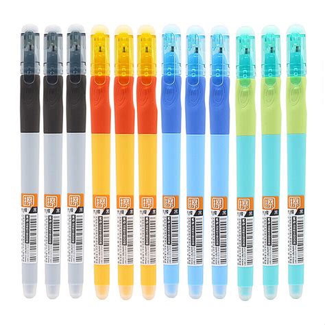 晨光优握正姿可擦笔热可擦中性笔笔按动式摩易擦笔小学生用儿童摩擦笔可擦笔笔芯魔易擦魔易消黑笔字迹消除虎窝淘