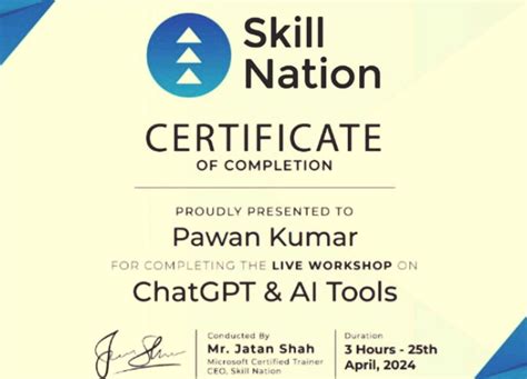 Pawan Prajapati On Linkedin Ai Chatgpt Certification Openai