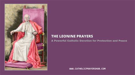 The Leonine Prayers A Powerful Catholic Devotion For Protection And Peace