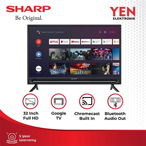 Jual Sharp LED TV HD Ready Google TV With Google Assistant 2T C32EG1I
