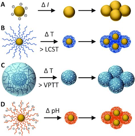 Illustration Of Various Responsive Np Aggregation Processes A Ionic