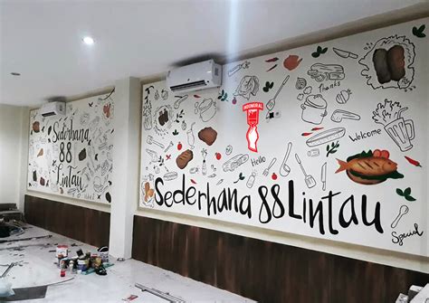 Lukisan Di Dinding Cafe 50 Koleksi Gambar