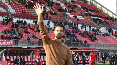 Pablo Marí Returns To The Monza Stadium After Being Stabbed The