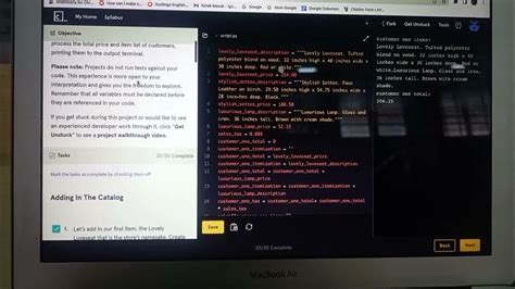Code Academy Receipts For Lovely Loveseat In Python Python