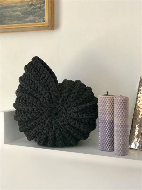 Nautilus Decorative Seashell Basket Croche Marine Decor Cute Home