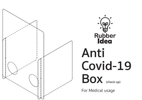 แบบสำหรับสร้าง Anti Covid Box สำหรับโต๊ะจุดคัดกรอง Crแบบโดยบริษัท
