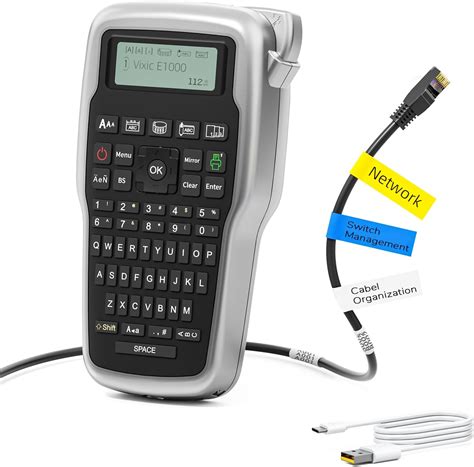 Handheld Label Maker Machine With Keyboard E1000 Pro
