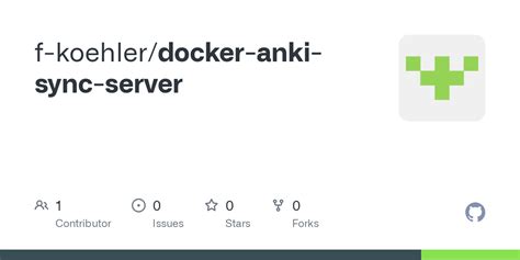 Github F Koehler Docker Anki Sync Server
