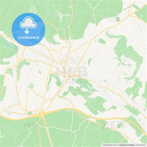 High Wycombe England Vector Map Classic Colors Hebstreits