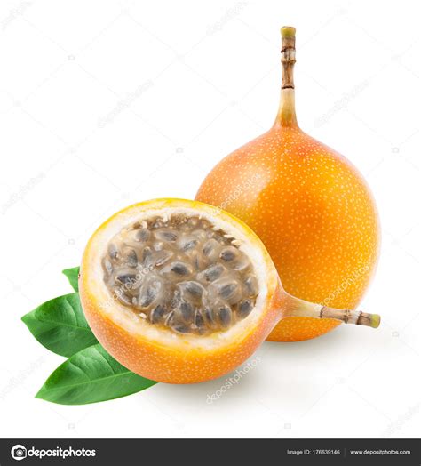 Granadilla or grenadia passion fruit isolated Stock Photo by ©ksimonova ...
