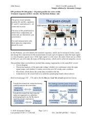 20a HW P09 RLC S Pdf 2020 Winter EECS 314 HW Problem 09 Sample Solution By Alexander Ganago HW