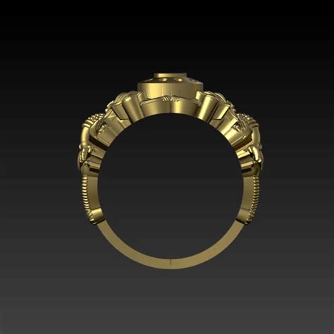 Girls Face Desing Ring 3d Model Using Jewlery Designer Cad Wala